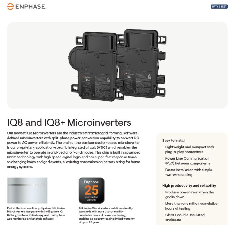Enphase IQ8 Inverter - Save A Lot Solar